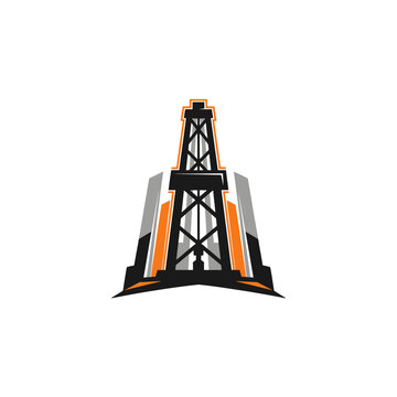 Oil Rig Derrick Logo