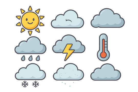 weather icons vector