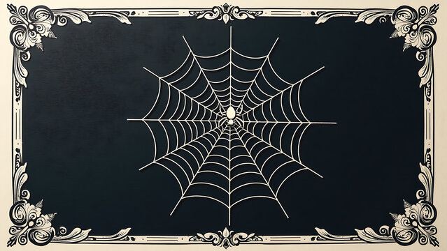 spider web border design