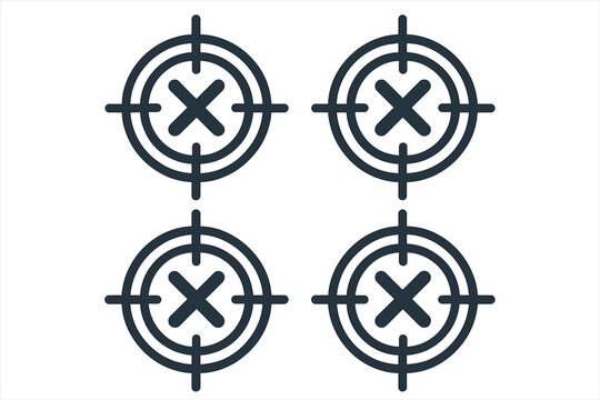 Crosshair X Remove Crosshair Images – Browse 17 Stock Photos, Vectors ...