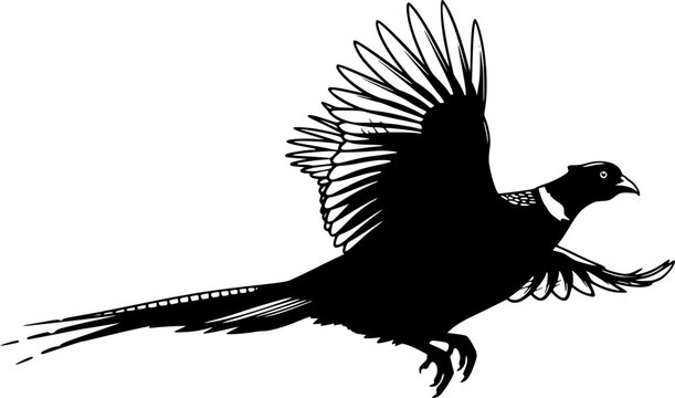 Pheasant Silhouette Cut Out