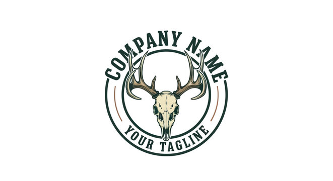deer skull logos