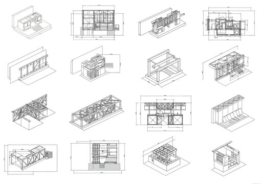 isometric drawing architecture