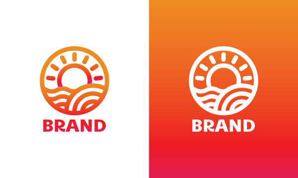 sun shine logo design