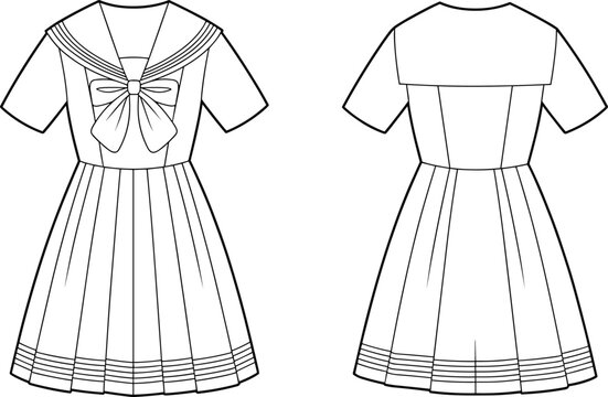 school uniform drawing