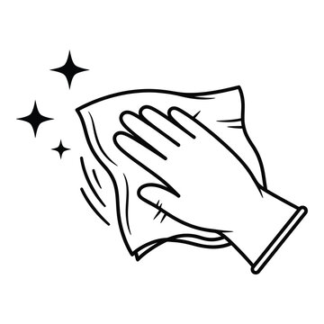 dusting cloth drawing