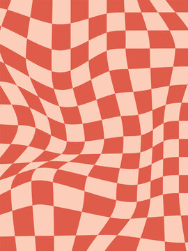 red and orange checkered pattern