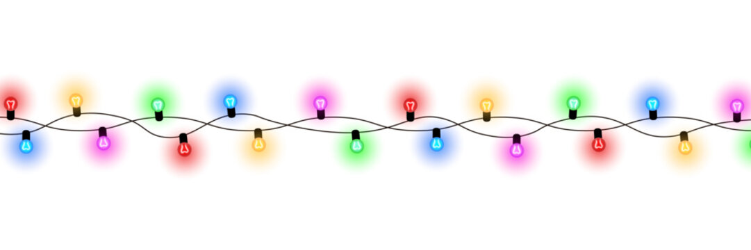 Christmas Light String Vector - Images et vidéos libres de droits ...