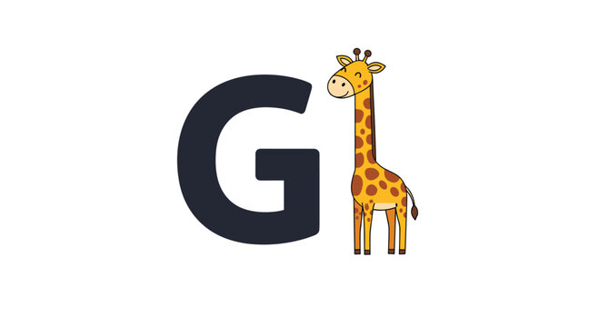 giraffe bubble writing