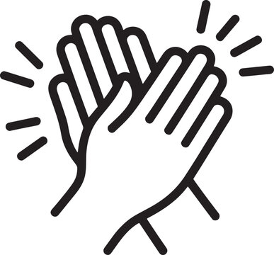 high five drawing easy