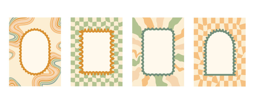 scallop rectangle clipart