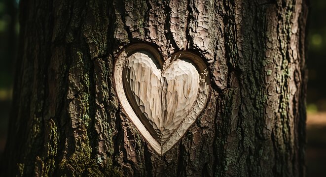 Tree Trunk With Heart