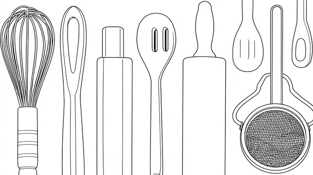 slotted spoon drawing