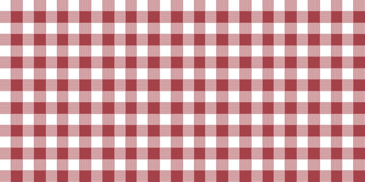 gingham background red