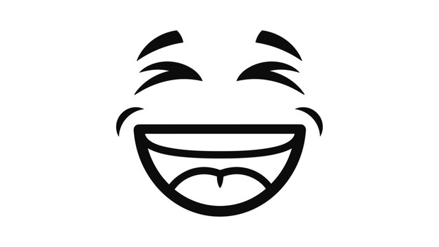 laughter face drawing