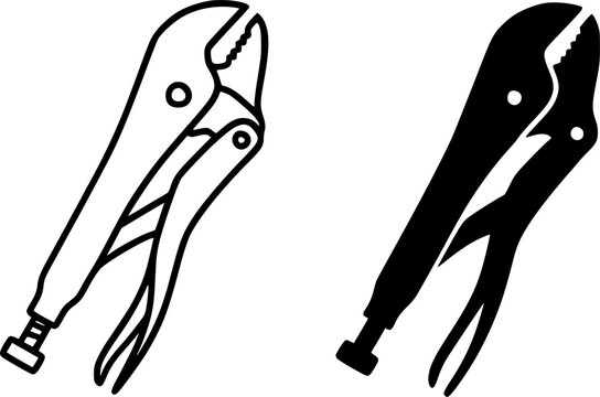 locking pliers drawing