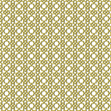 islamic pattern gold vector