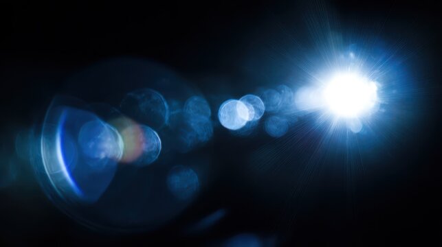 anamorphic bokeh flare