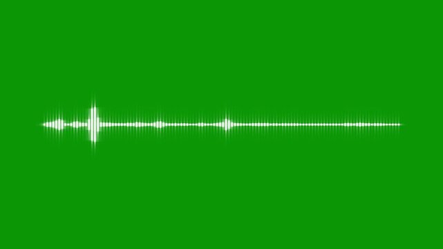 Sound Waves Animation Green Screen