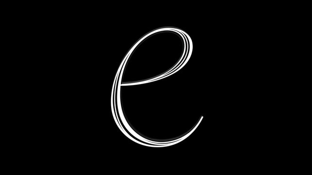 Lowercase E Fancy Font