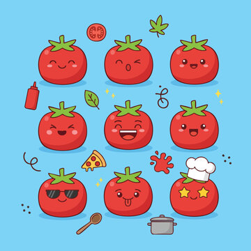 Tomato Clipart Cute