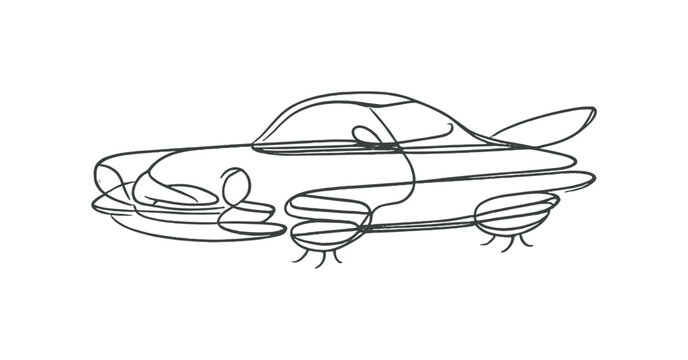 Flying Car Coloring Pages